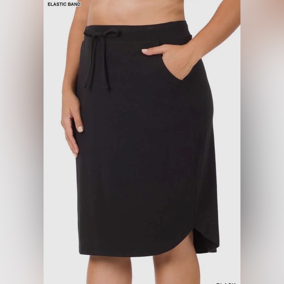 Zenana Outfitters | Skirts | Skirt Plus Tie Waist Tulip Hem Skirt With ...